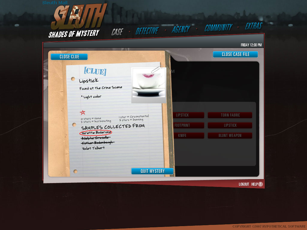 Sleuth - Hypothetical Software